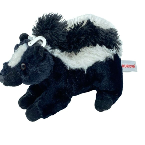 Aurora | Toys | Aurora World 220 Black And White Skunk 7 Plush Stuffed ...